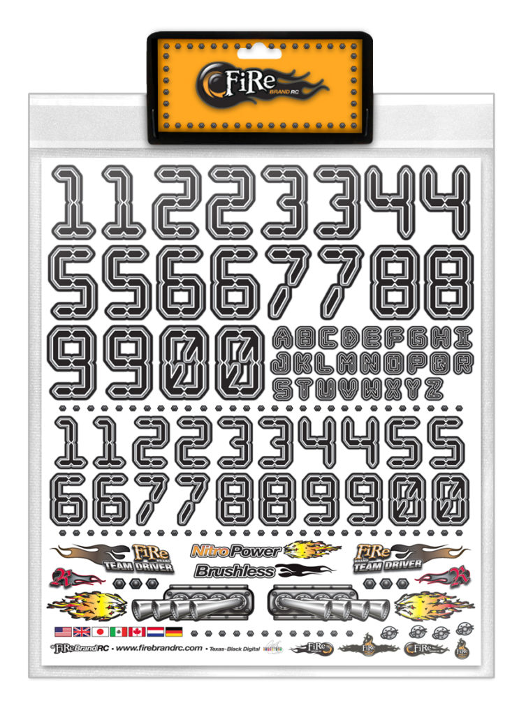 1:10 scale RC decals